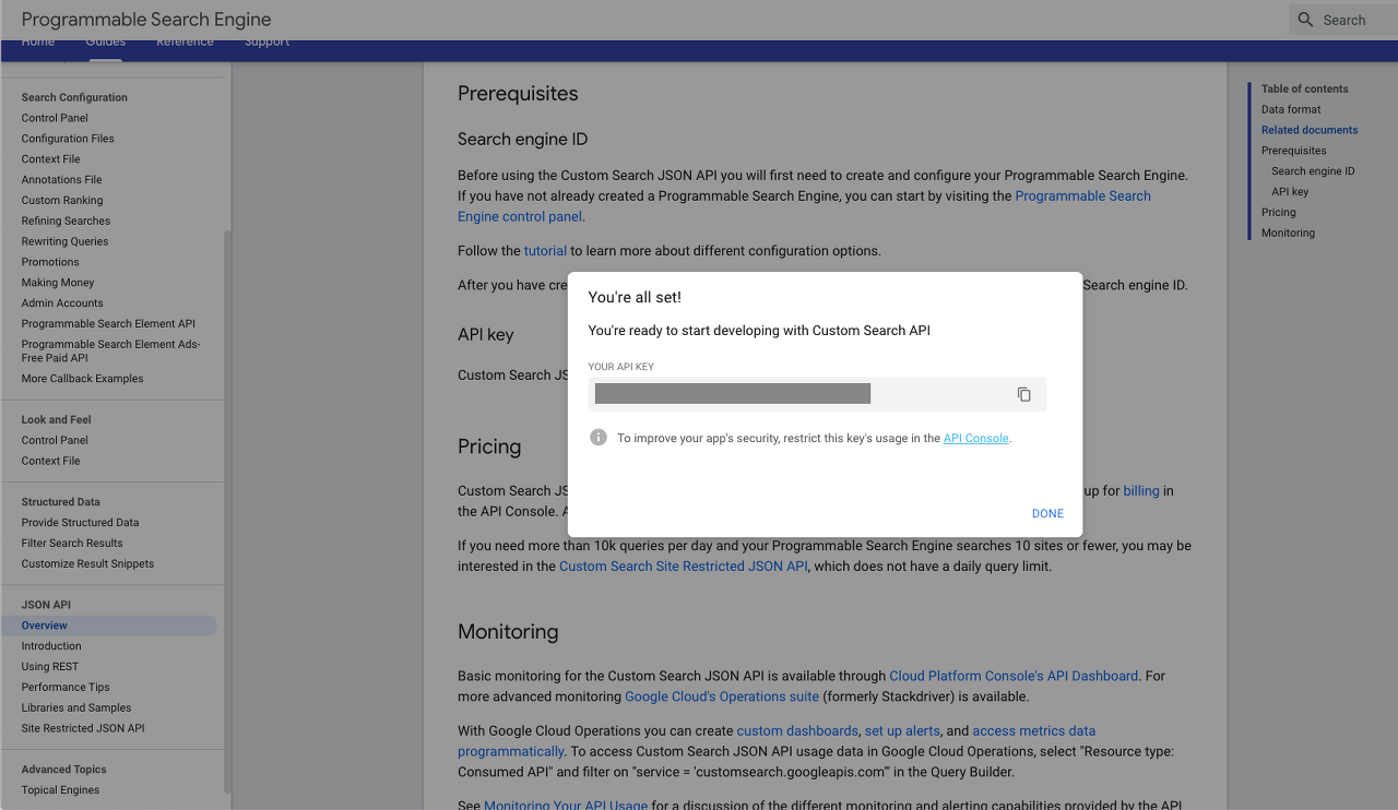 Google CSE(Custom Search Engine) 사용하여 검색결과 가져오기 - 쓰쓰,쓰쓰